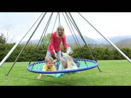 60-Inch Sky Island Round Swing and Stand Set – Hearthsong